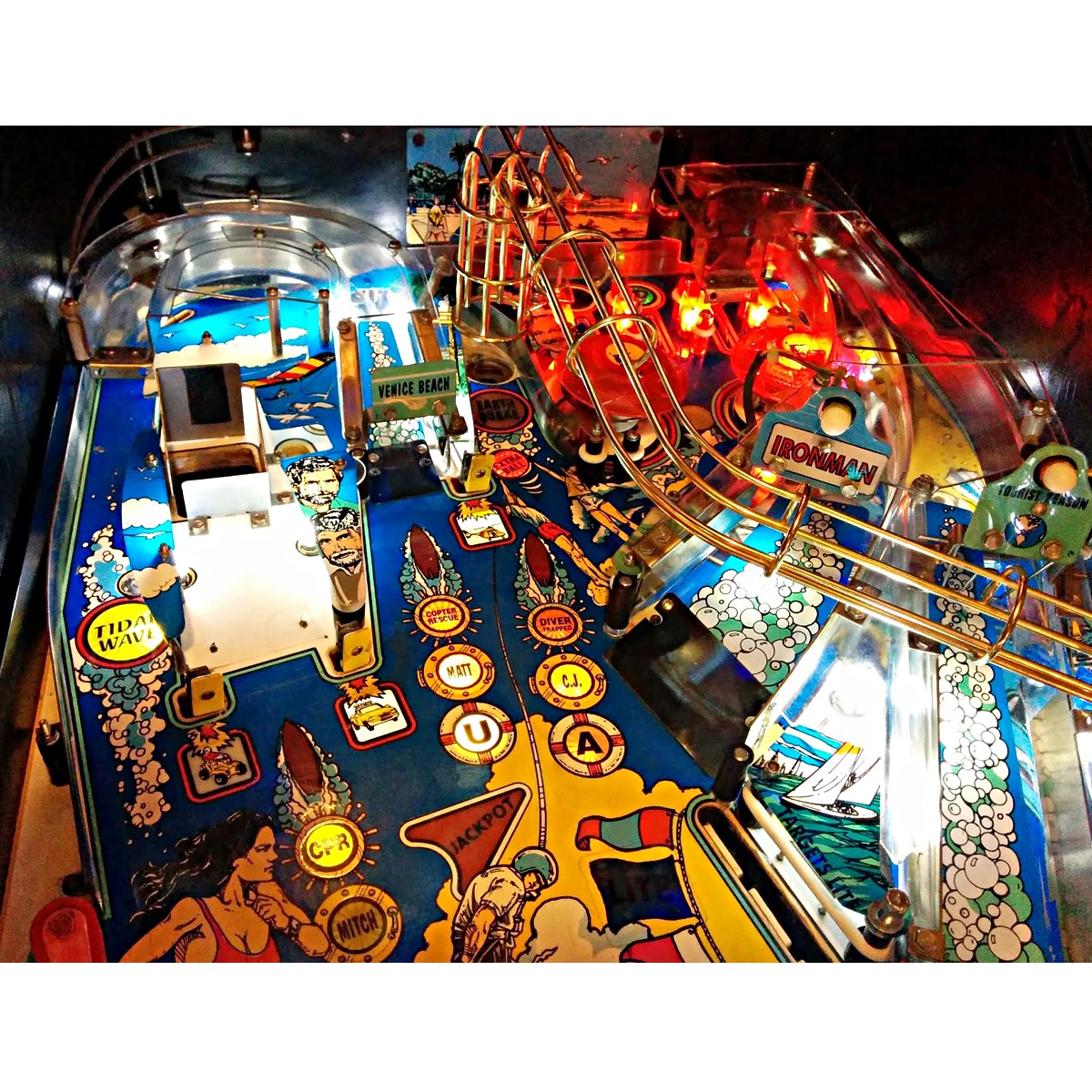 Baywatch Pinball Machine - Game Room Planet