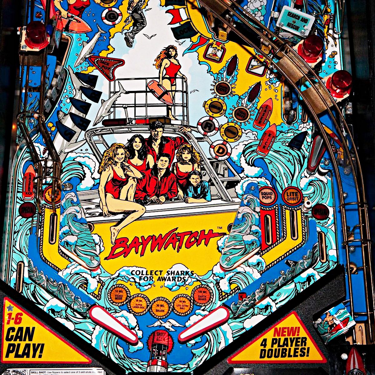 Baywatch Pinball Machine - Game Room Planet