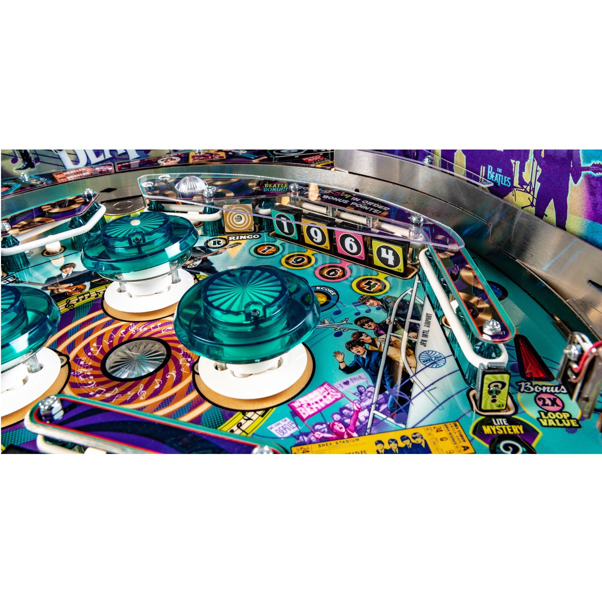 Beatles Gold Pinball Machine - Game Room Planet