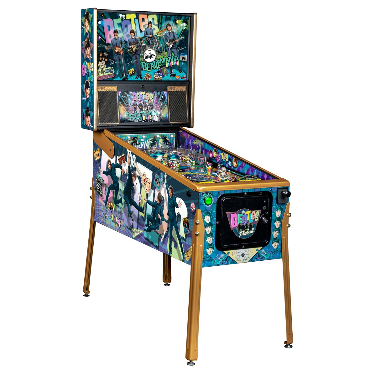 Beatles Gold Pinball Machine - Game Room Planet