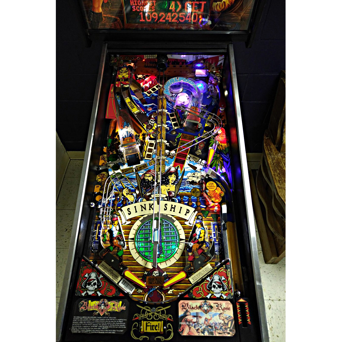 Black Rose Pinball Machine - Game Room Planet