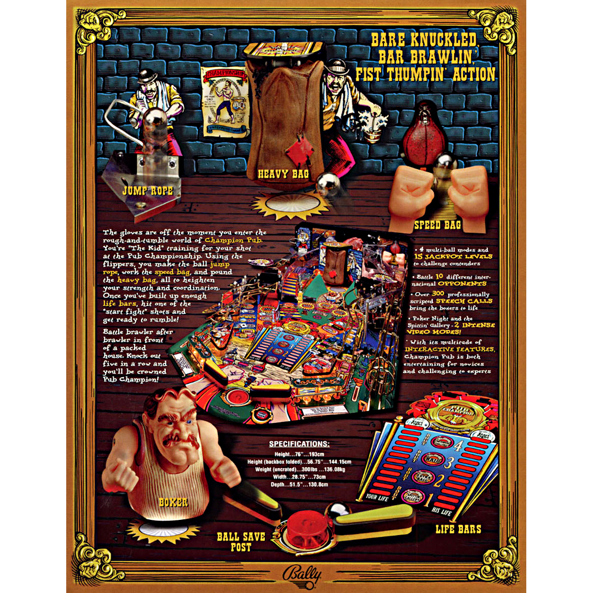 Champion Pub Pinball Machine - Game Room Planet