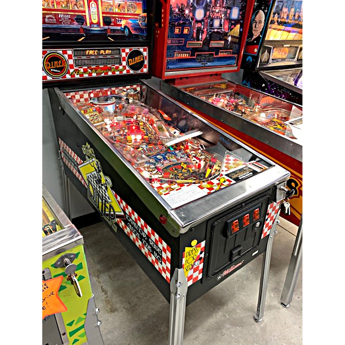 Diner Pinball Machine by Williams - Game Room Planet