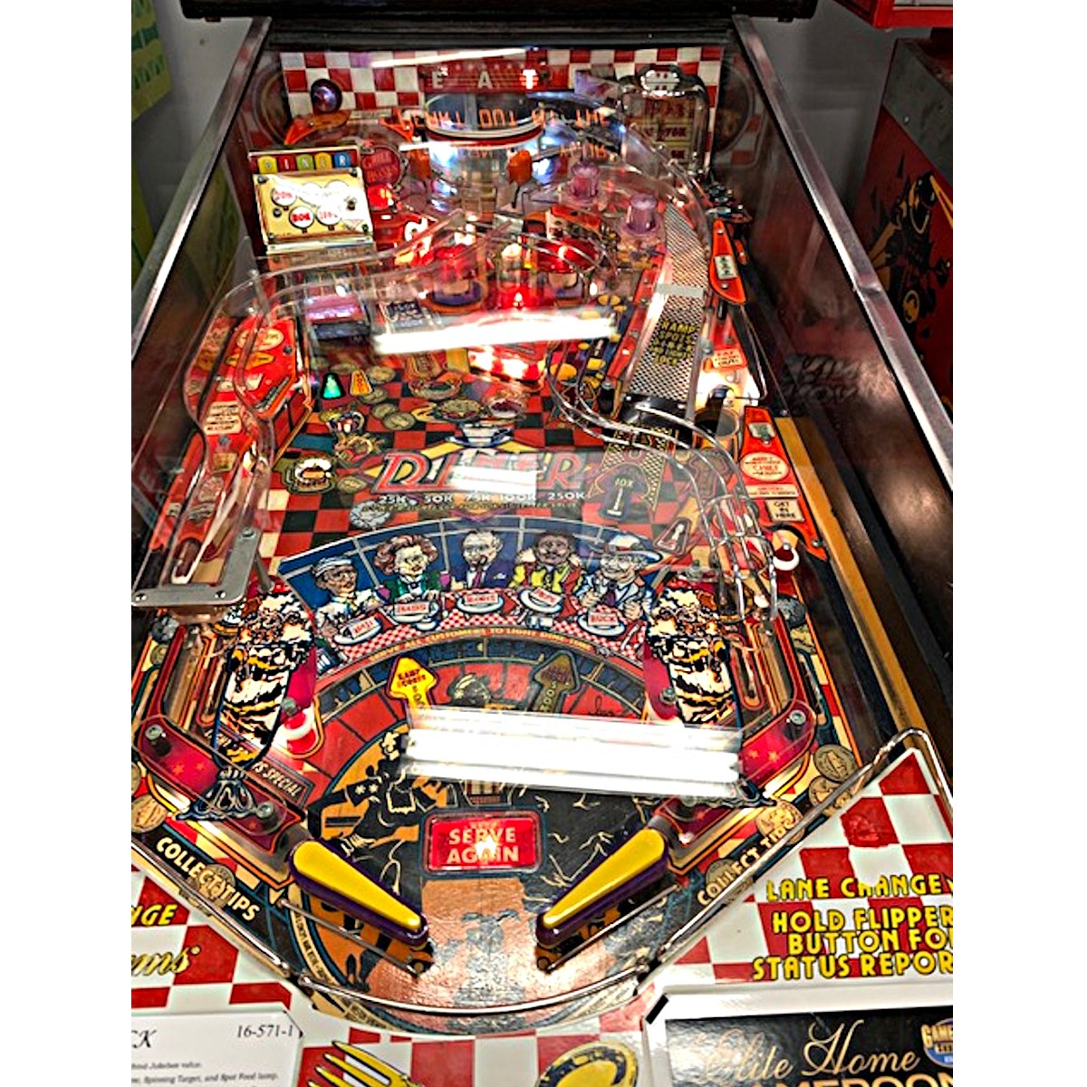 Diner Pinball Machine by Williams - Game Room Planet