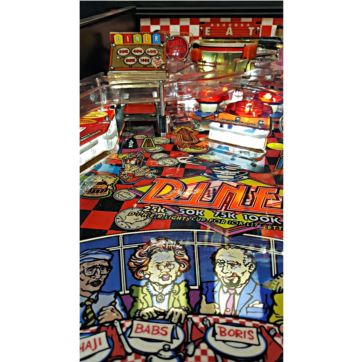 Diner Pinball Machine by Williams - Game Room Planet