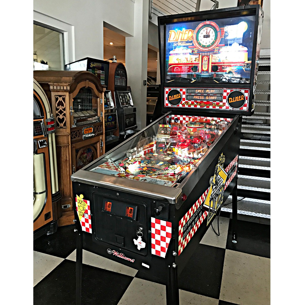 Diner Pinball Machine by Williams - Game Room Planet