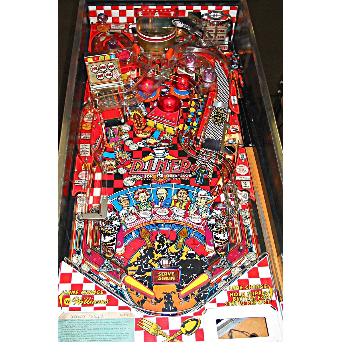 Diner Pinball Machine by Williams - Game Room Planet