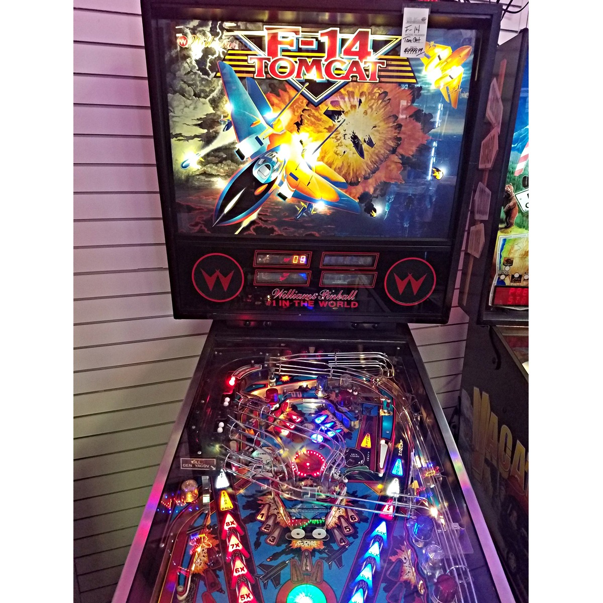 F-14 Tomcat Pinball Machine - Game Room Planet
