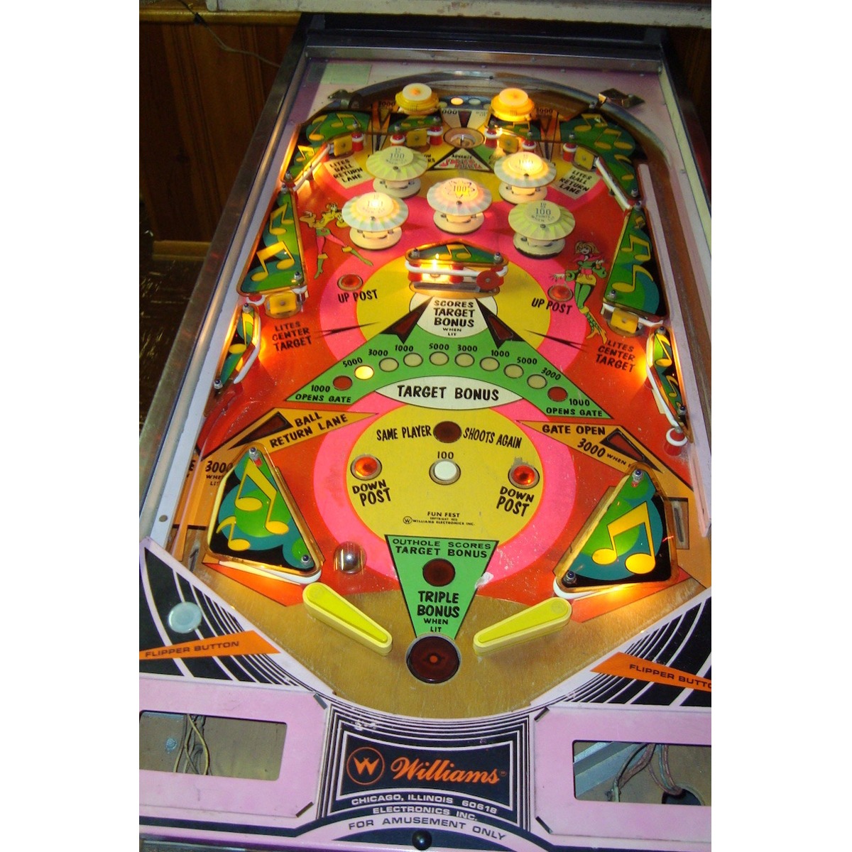 Fun-Fest Pinball Machine by Williams - Game Room Planet