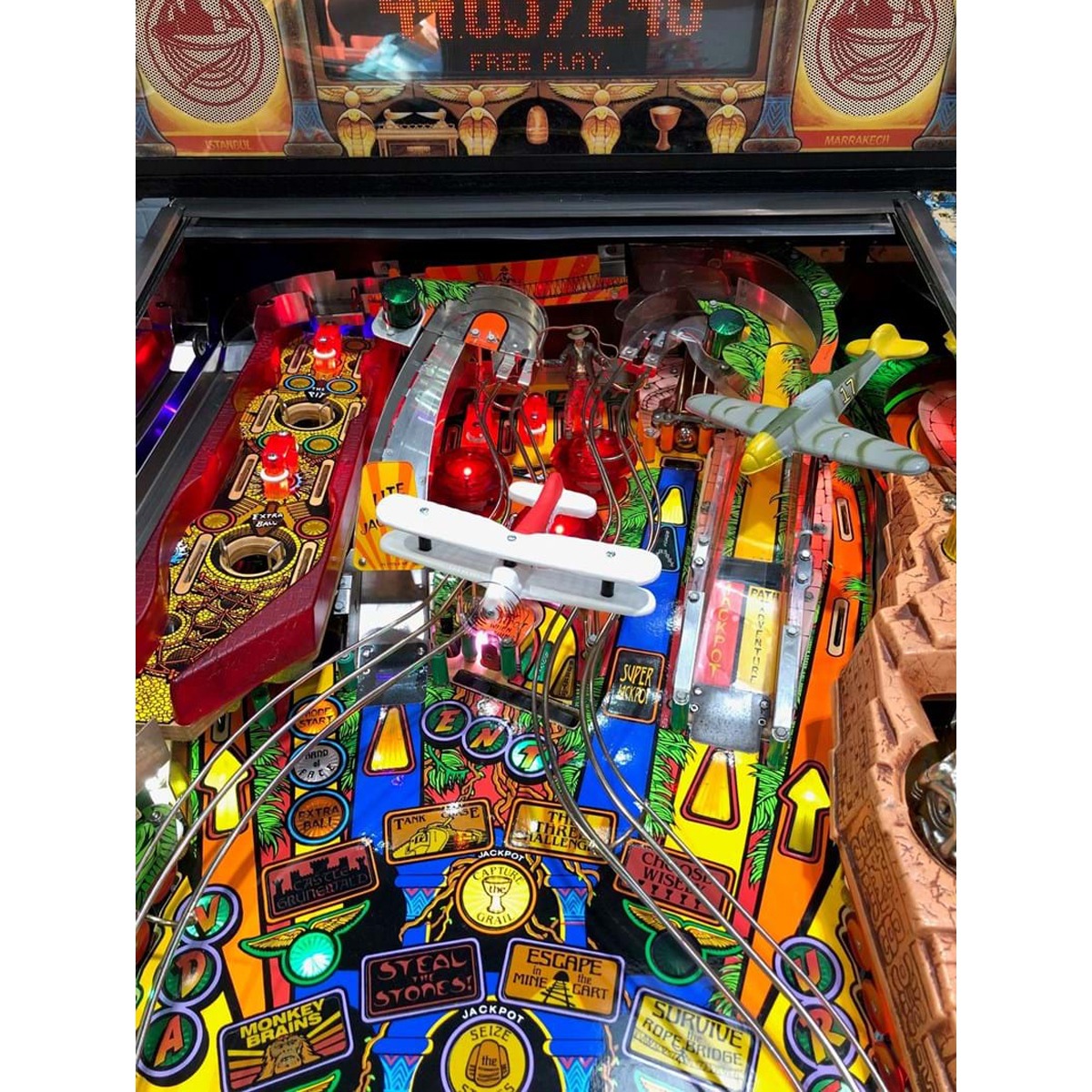 Indiana Jones Pinball Machine by Williams - Game Room Planet