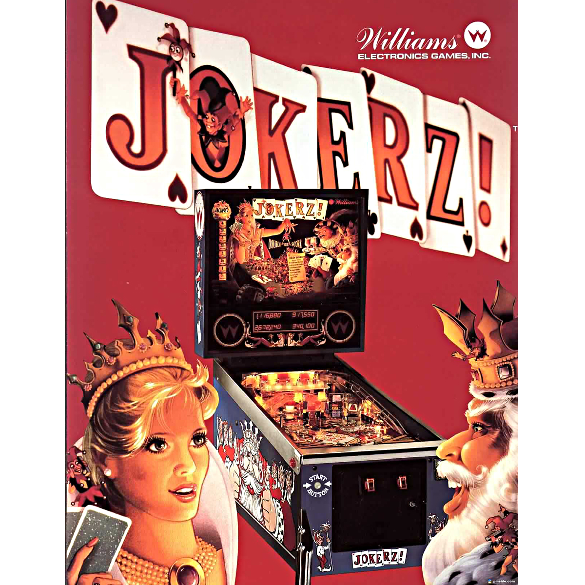 Jokerz! Pinball Machine - Game Room Planet