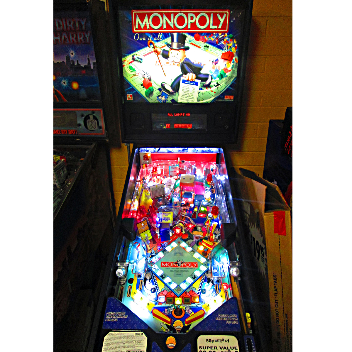 Monopoly Pinball Machine - Game Room Planet