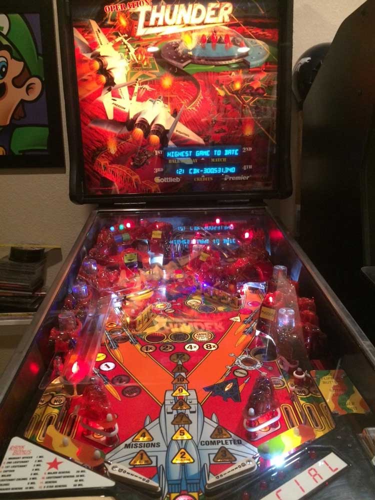 Operation: Thunder Pinball Machine - Game Room Planet