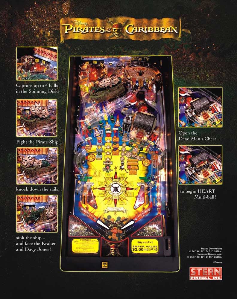 Pirates of the Caribbean Pinball Machine - Game Room Planet