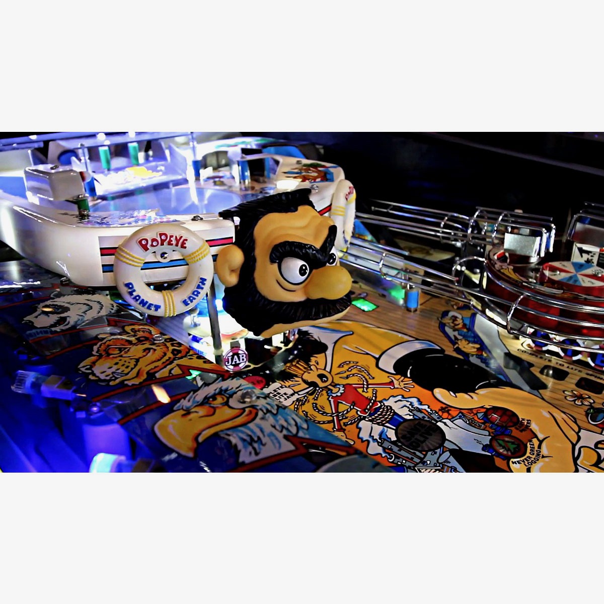 Popeye Saves The Earth Pinball Machine - Game Room Planet