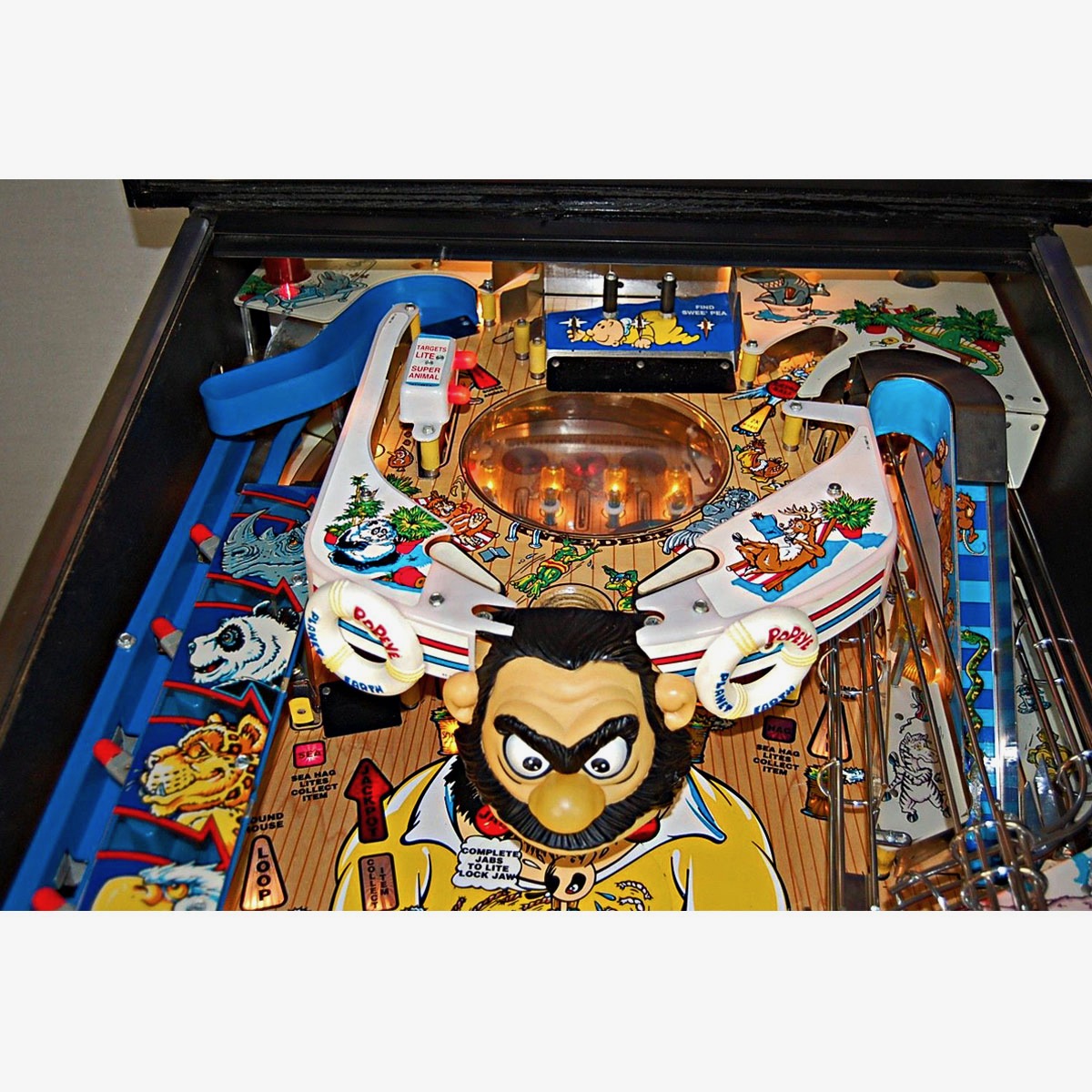 Popeye Saves The Earth Pinball Machine - Game Room Planet