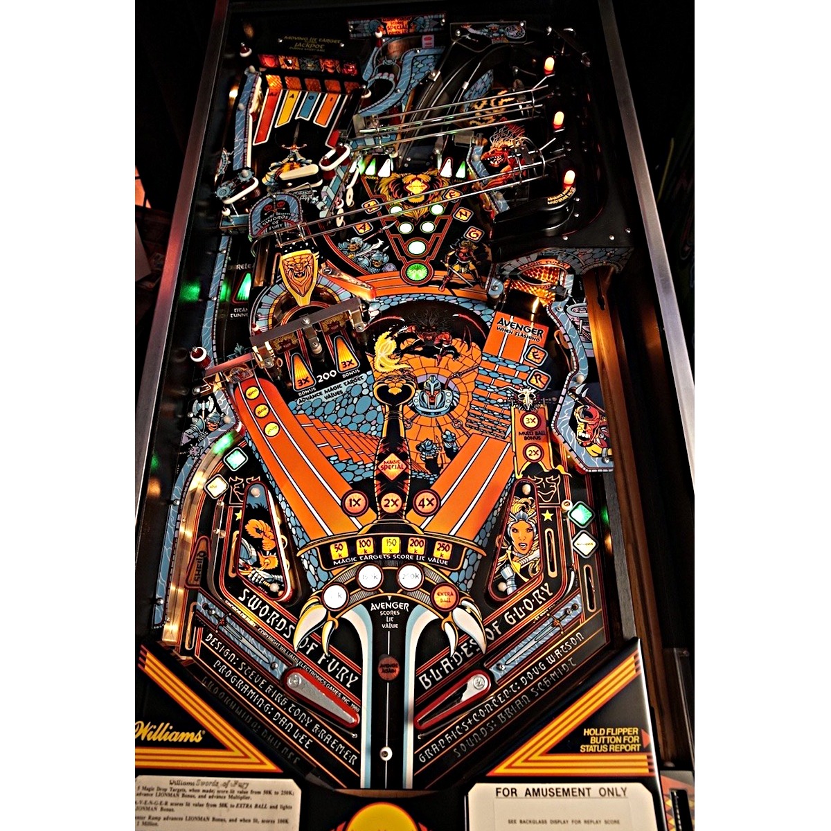 Swords of Fury Pinball Machine - Game Room Planet