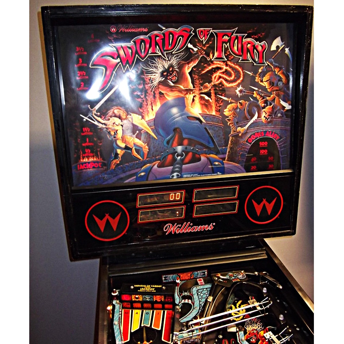 Swords of Fury Pinball Machine - Game Room Planet