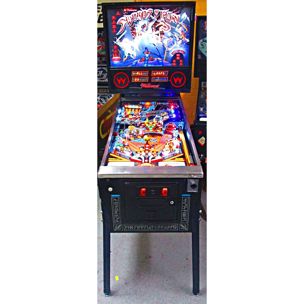 Swords of Fury Pinball Machine - Game Room Planet