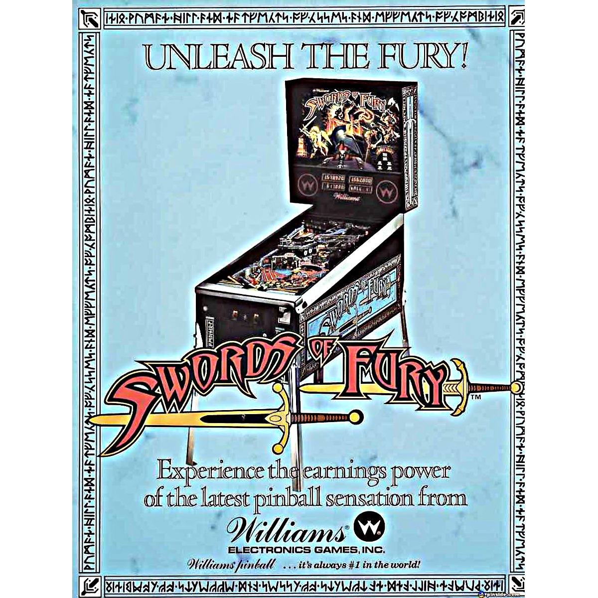 Swords of Fury Pinball Machine - Game Room Planet