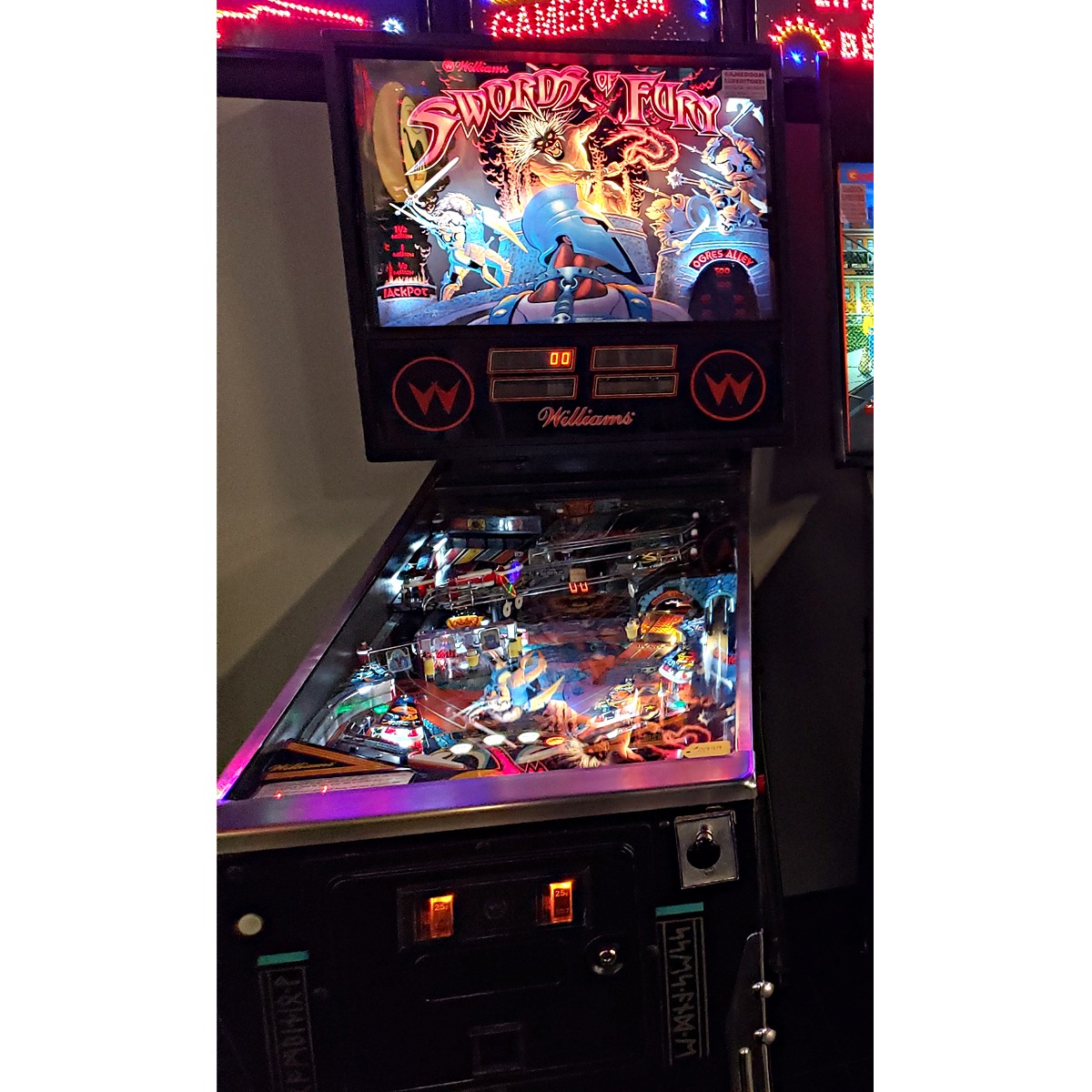 Swords of Fury Pinball Machine - Game Room Planet