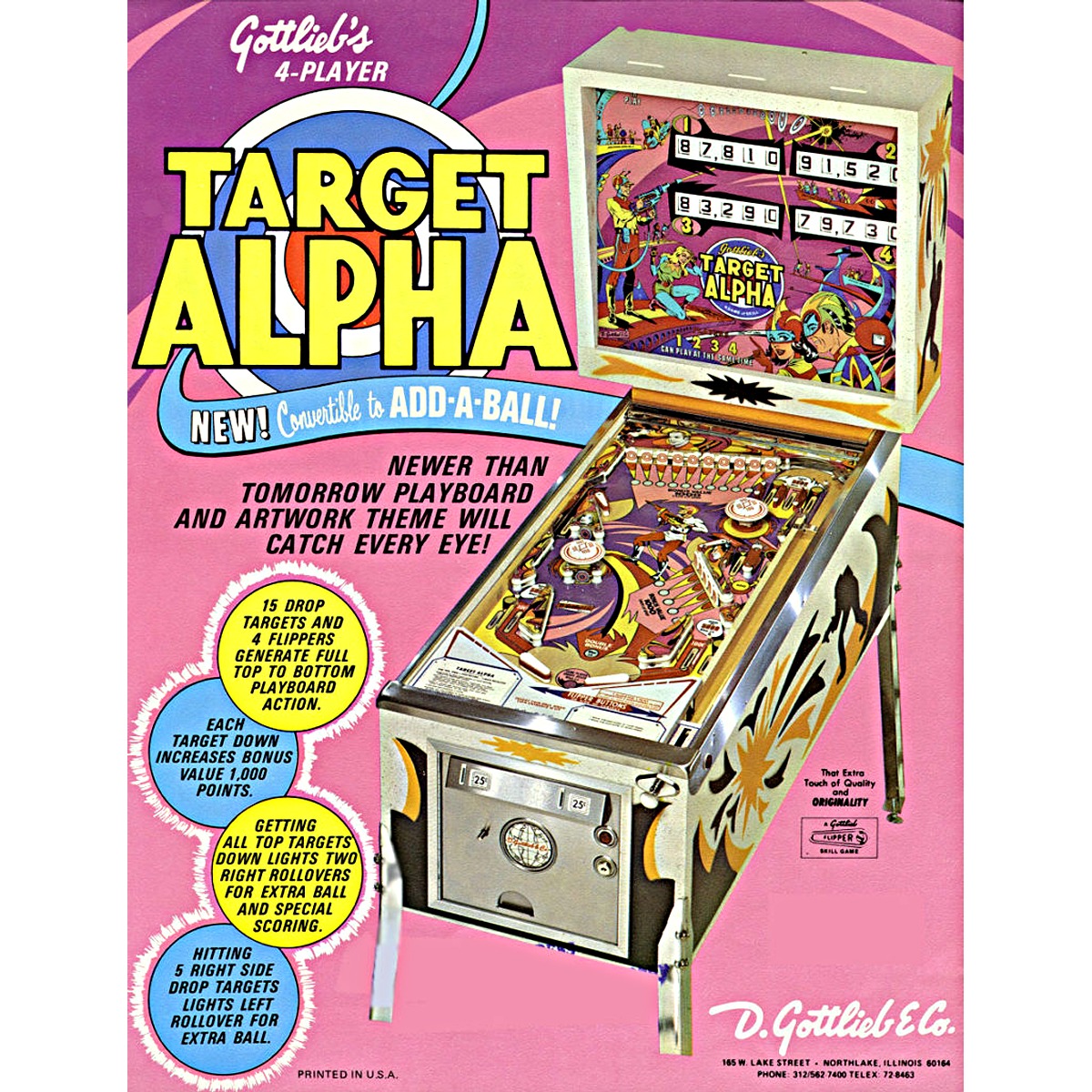 Target Alpha Pinball Machine - Game Room Planet