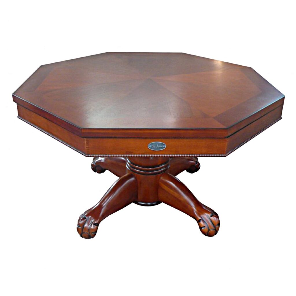 3 in 1 Multi Table - Octagon 48" Antique Walnut - Game Room Planet
