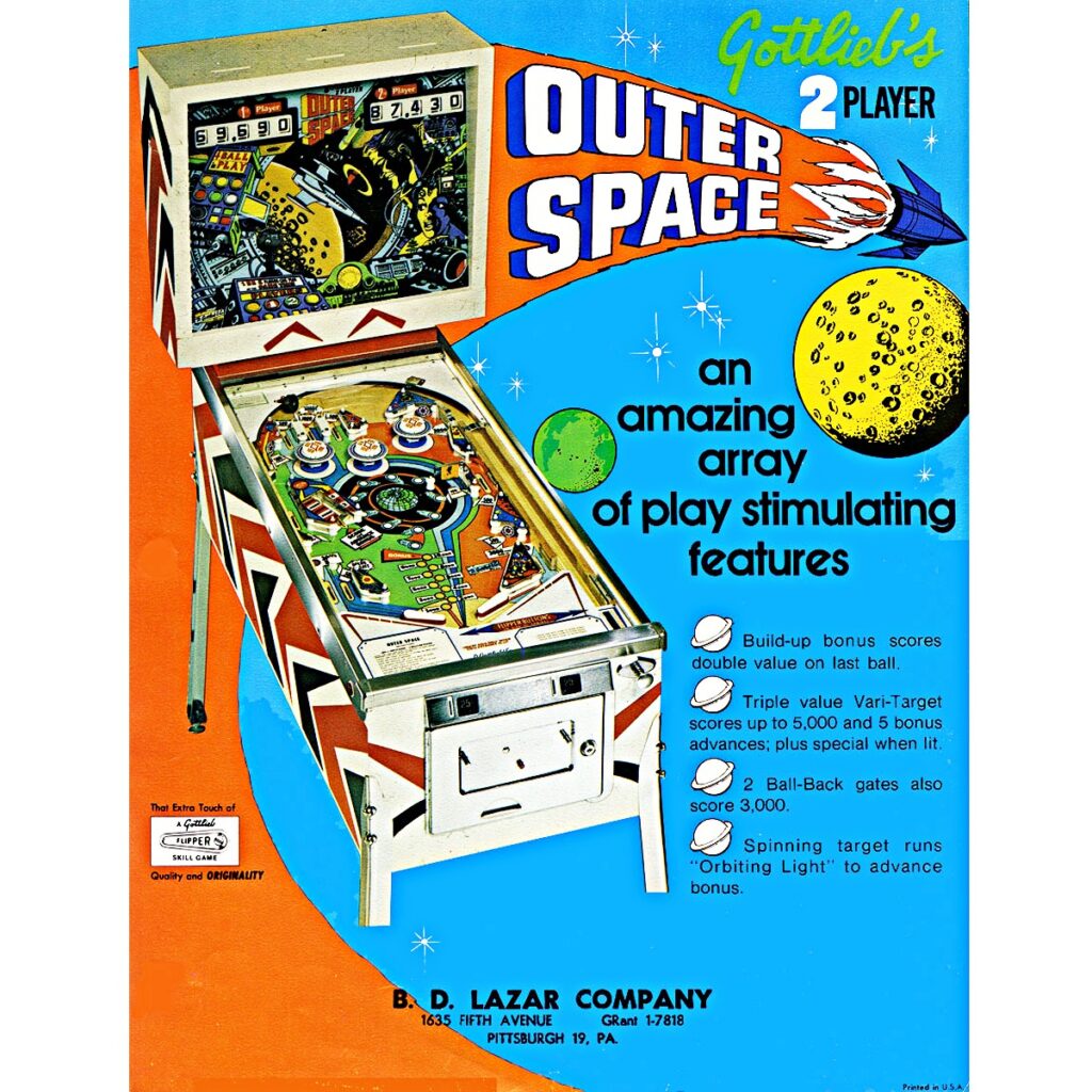 Outer Space Pinball Machine - Game Room Planet