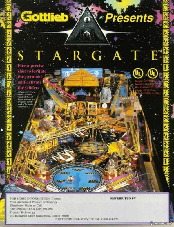 Stargate Pinball Machine - Game Room Planet