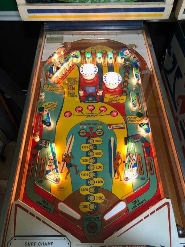 Surf Champ Pinball Machine - Game Room Planet