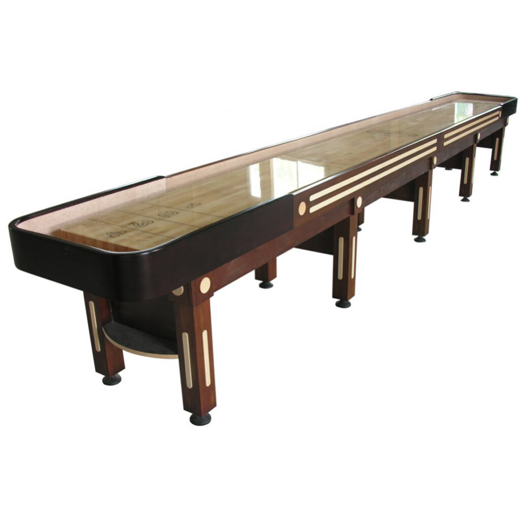 The Majestic Shuffleboard Table - Walnut - Game Room Planet