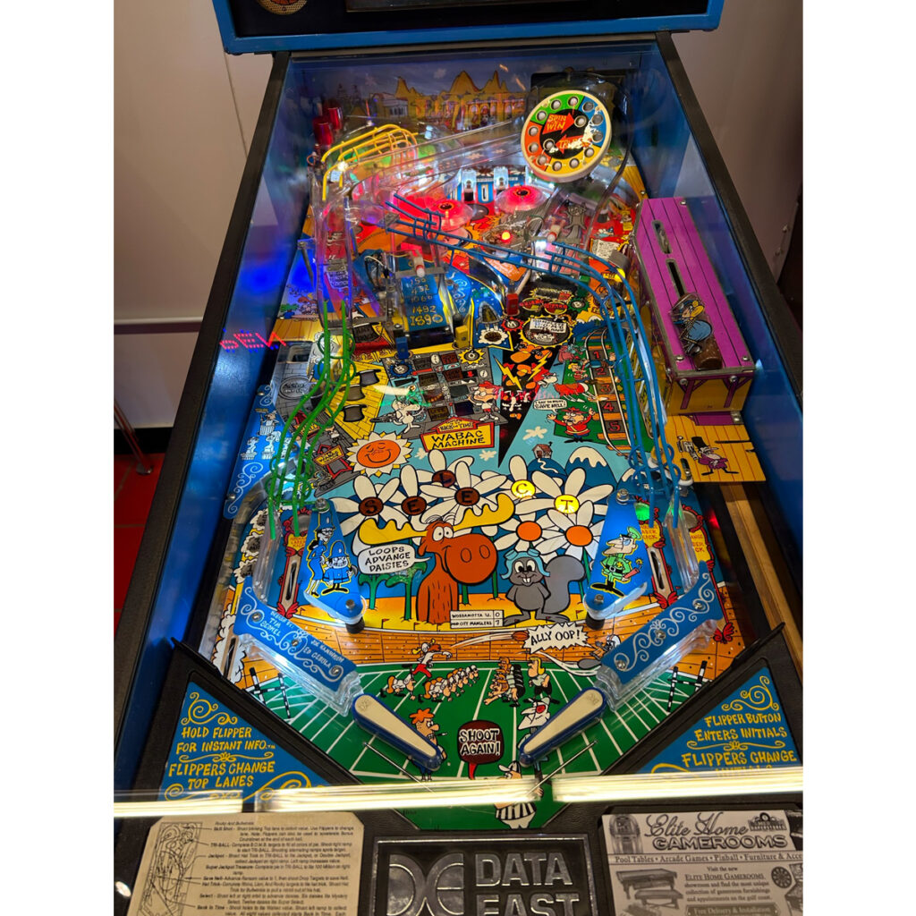 The Adventures of Rocky and Bullwinkle and Friends Pinball Machine ...