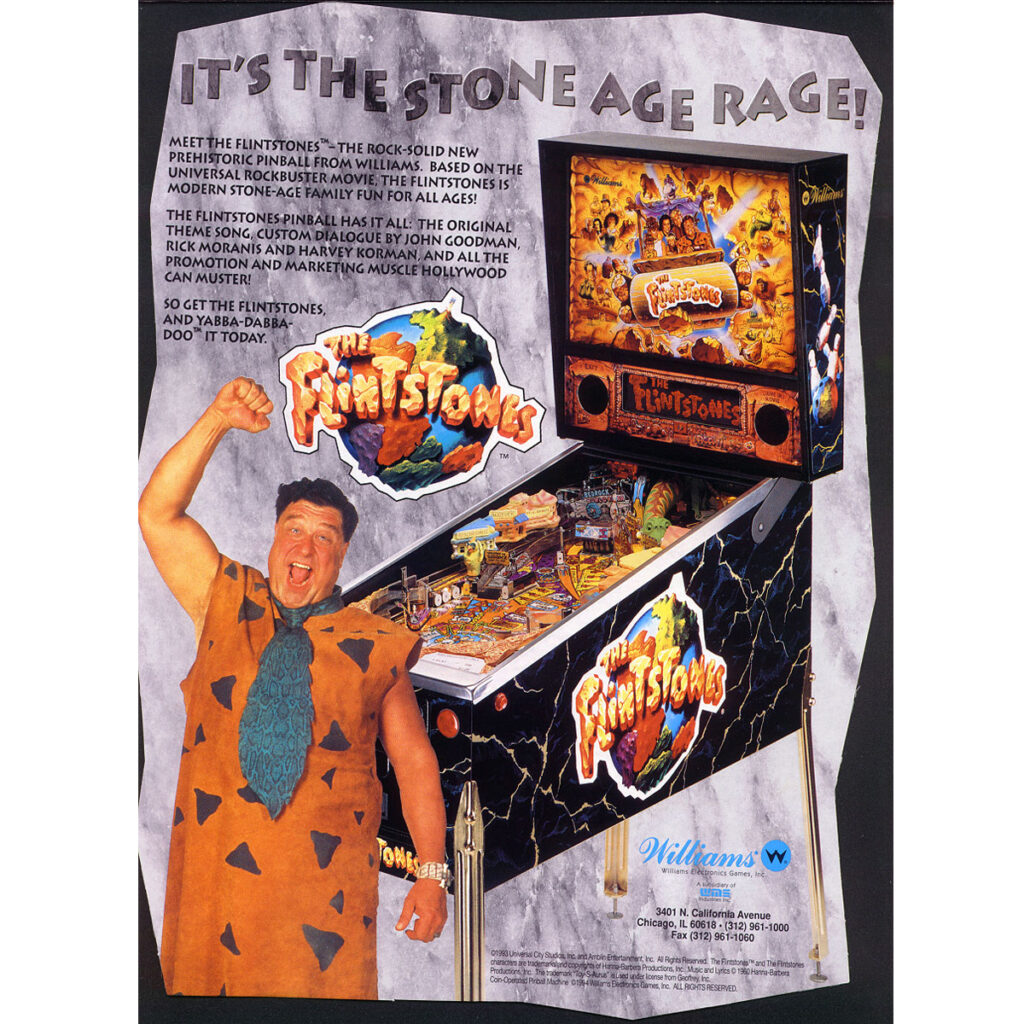 Flintstones Pinball Machine - Game Room Planet
